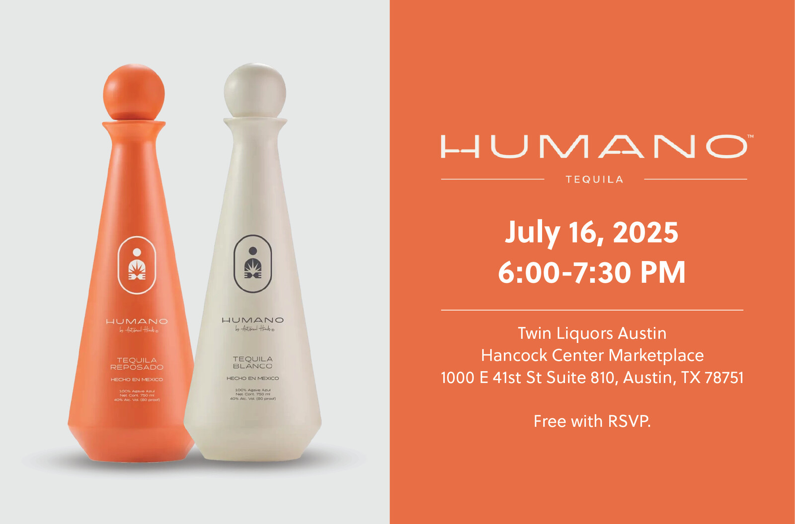 Austin (Hancock Center) - Humano Tequila - Twin Liquors