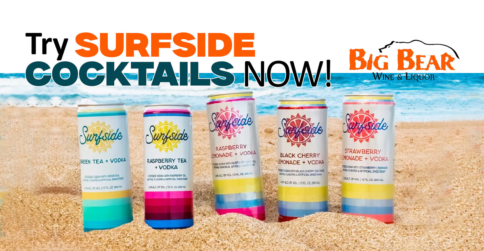 Try Surfside Cocktails Now! - Big Bear Wine & Liquor - South,