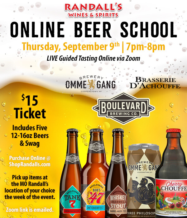 Boulevard/Ommegang/Chouffe Online Beer School - Randall's