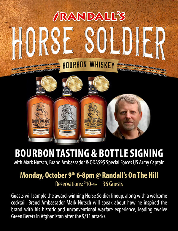 Horse Soldier Bourbon Tasting & Bottle Signing w/ Mark Nutsch - Randall's