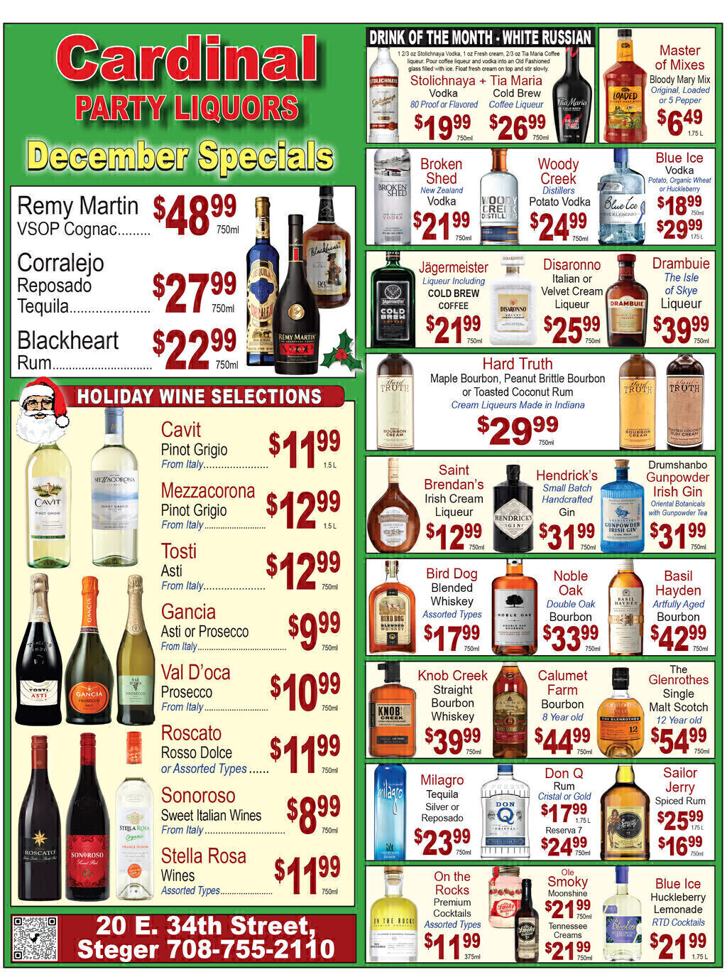 Party Liquors Steger Shopping Guide - Cardinal Wine and Spirits ...