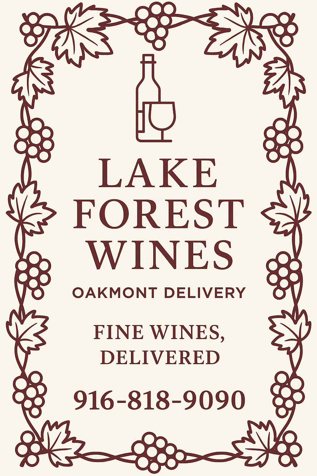 Oakmont Village Wine Delivery - Lakeforest Wines, El Dorado Hills, CA