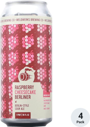 Fh Beerworks Rasp Cheesecake Berliner 4 Pk - Hazel's Beverage World ...