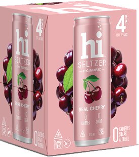 Hi 5mg THC Real Cherry Seltzer - Liquor Barn