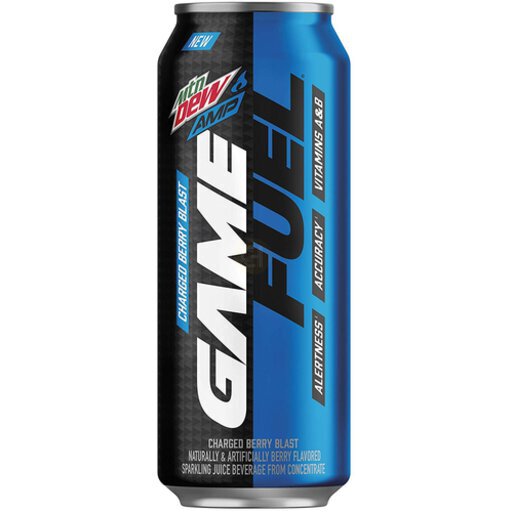 Mountain Dew AMP Game Fuel Charged Berry Blast - 16 fl oz Can - Ernie's ...