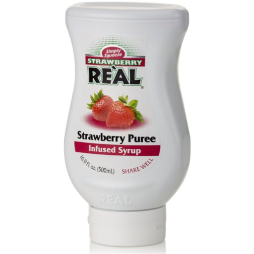 Strawberry Reàl Infused Syrup Strawberry Puree 16OZ - Bottle King NJ ...