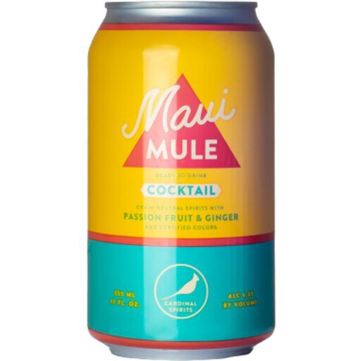 Cardinal Spirits Maui Mule Passion Fruit & Ginger Cocktail 12OZ ...