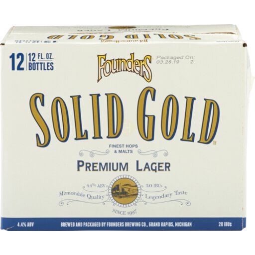 Founders Solid Gold Lager 2/12pk Can - Benash Liquors & WInes, Cherry ...