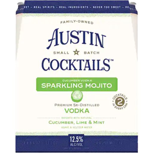 Austin Cocktails RTD Cucumber Mojito 250ML - Twin Liquors