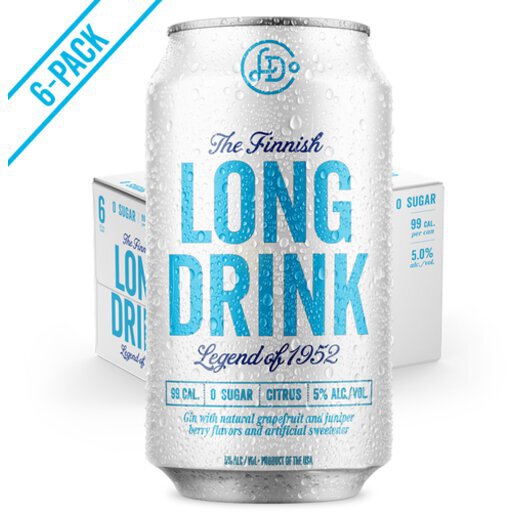 Long Drink Zero Seltzer RTD Cocktail Cans - Beer, Wine, and Liquor ...