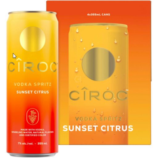 Ciroc RTD Sunset Citrus Spritz 355ML - Twin Liquors