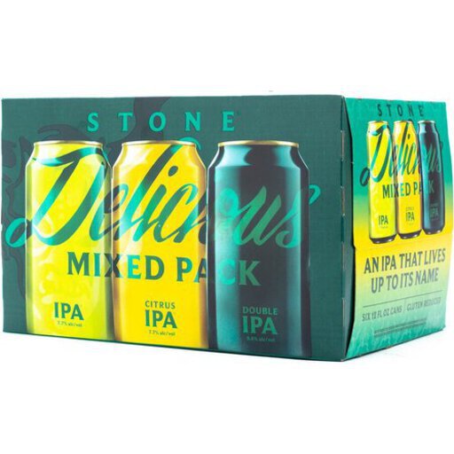 Stone Delicious Mixed Pack Citrus Ipa 12OZ - Bevy's