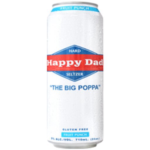 Happy Dad Hard Seltzer Big Poppa Fruit Punch 24OZ - Big Bear Wine ...