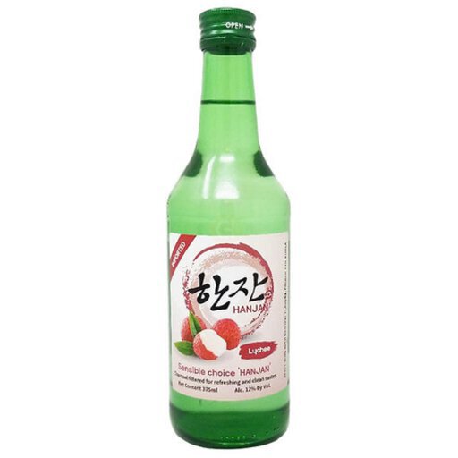 Han Jan Lychee Soju 375ML - Liquor Barn
