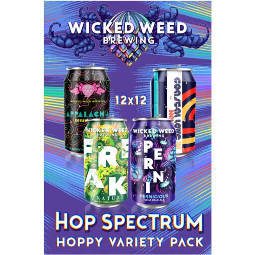 Wicked Weed Hop Spectrum Hoppy Variety Pack 12OZ - Bottle King NJ ...