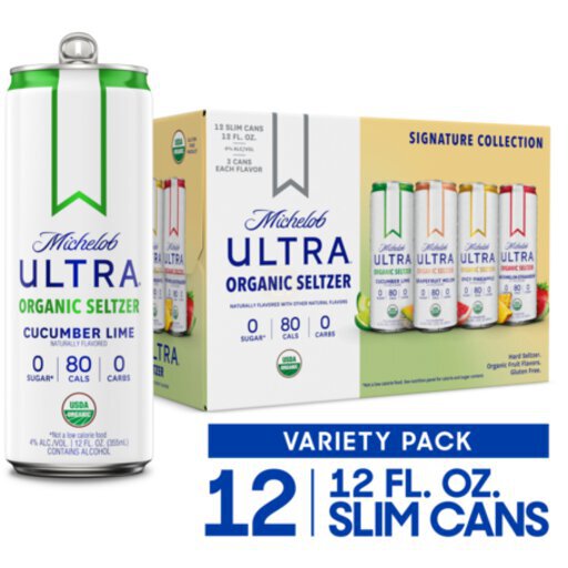 Michelob Ultra Organic Fruit Variety Hard Seltzer - Beer, Wine, and ...