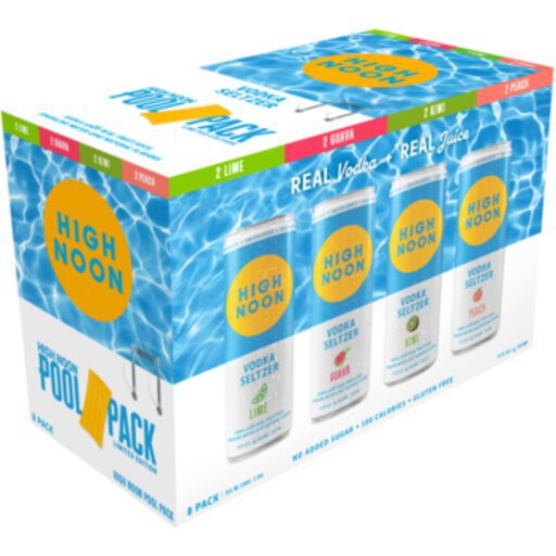 High Noon Pool Pack Vodka Hard Seltzer Variety Pack 8 - Archer Liquors ...