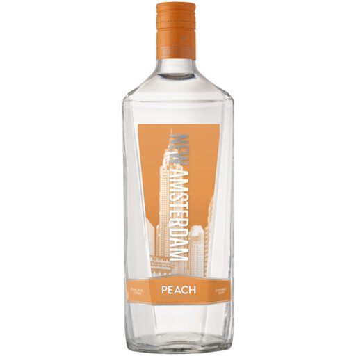 New Amsterdam Peach Flavored Vodka 50ML - Applejacks Liquor